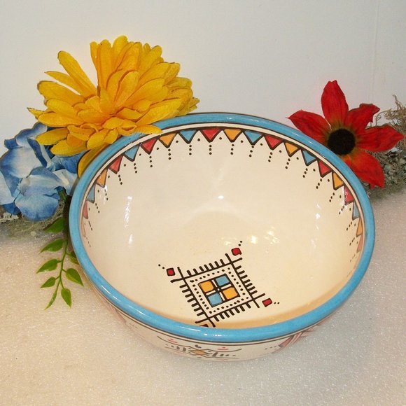 SERGHINI SAFI | Dining | Serghini Safi Signed Moroccan Pottery Bowl 75 ...